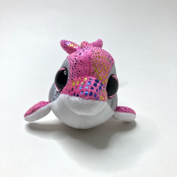 Ty | Toys | Ty Beanie Boos Sparkle Pink Dolphin | Poshmark